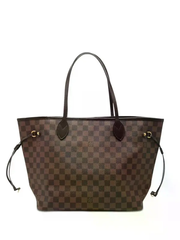 LOUIS VUITTON Damier Ebene Neverfull Mm Tote Bag