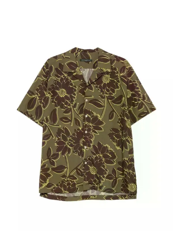 Brian Dales Floral-print Short-sleeve Shirt