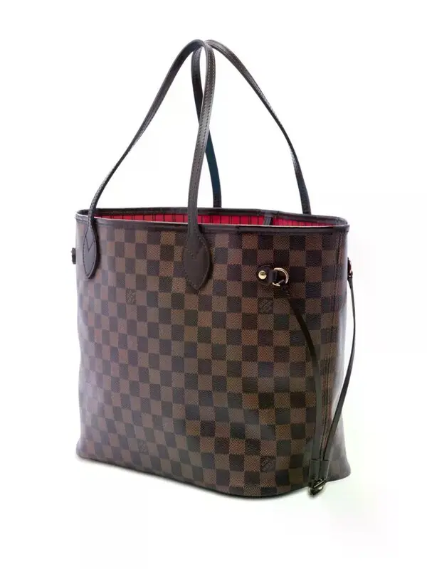 LOUIS VUITTON Damier Ebene Neverfull Mm Tote Bag