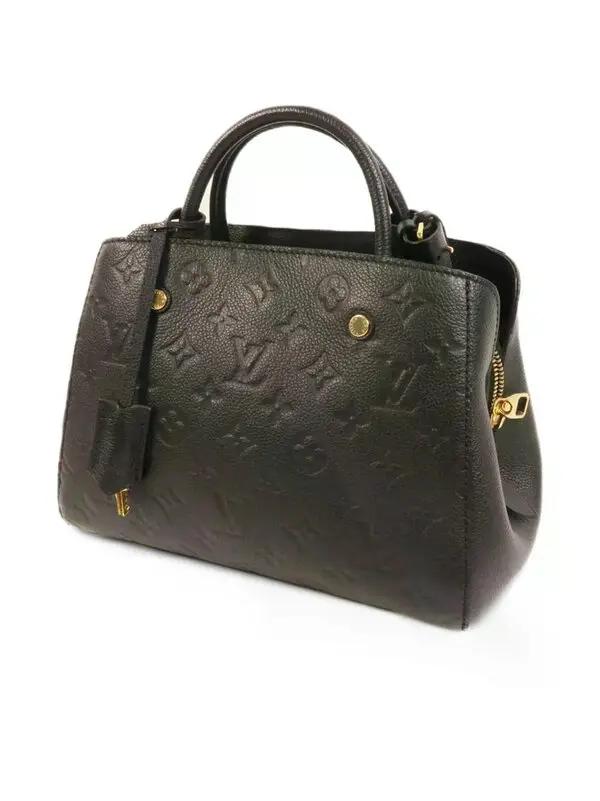 LOUIS VUITTON Montaigne Bb Monogram Empreinte Tote Bag - Black
