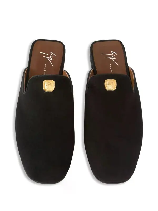 GIUSEPPE ZANOTTI Suede Seal Slippers