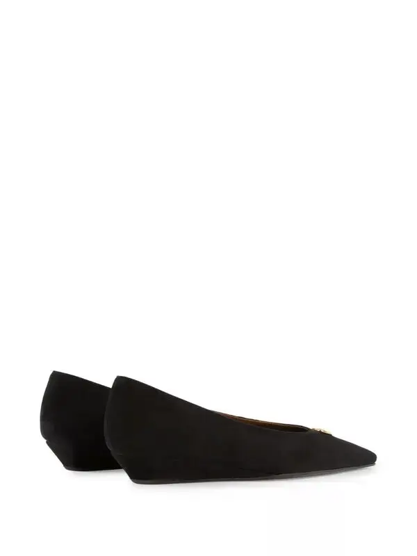 GIUSEPPE ZANOTTI Suede Seal Flats
