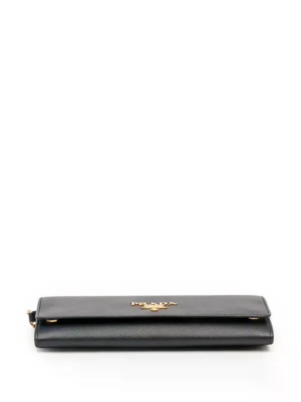 Prada Saffiano Lux Wallet On Chain Crossbody Bag