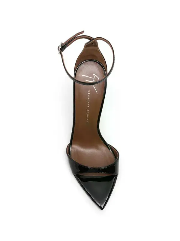 GIUSEPPE ZANOTTI Patent Leather Pointed Sandals