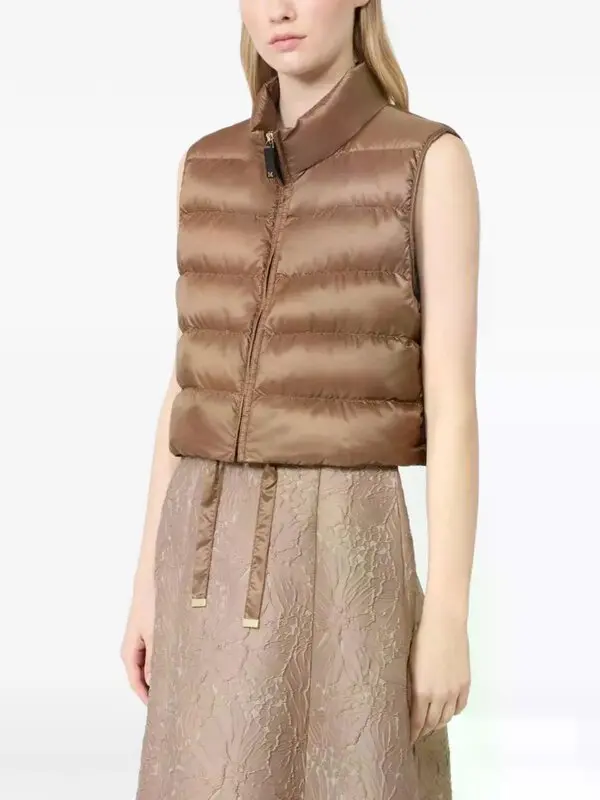 Max Mara Quilted Cropped Gilet