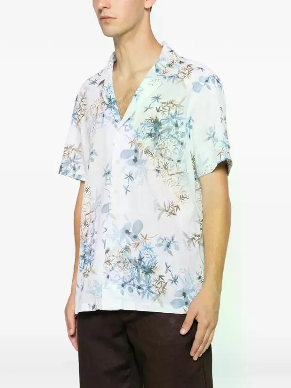 VELA SHOP Floral-print Short-sleeve Shirt