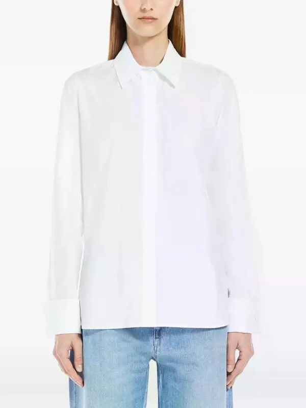 Max Mara Cotton Poplin Shirt - White