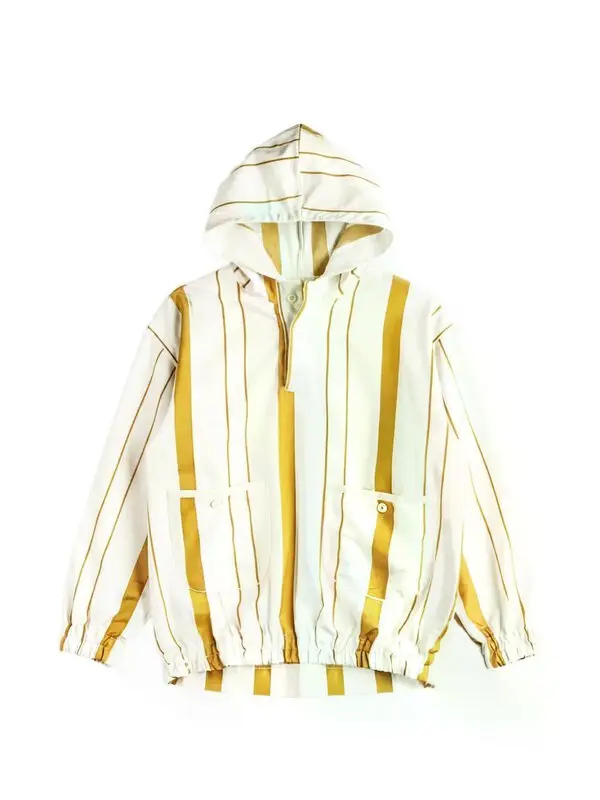 ANDEVER Beldi Striped Hoodie - Neutrals