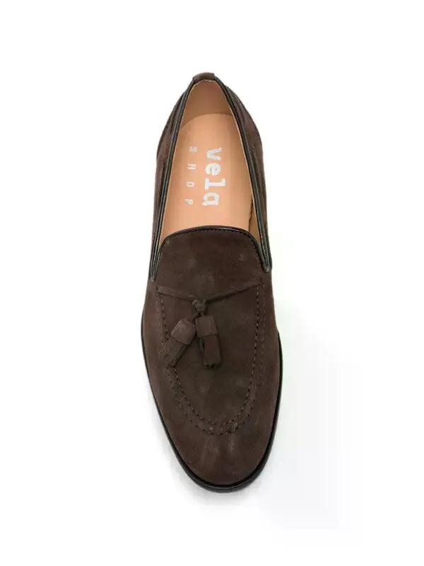 VELA SHOP Tassel Detail Suede Loafers