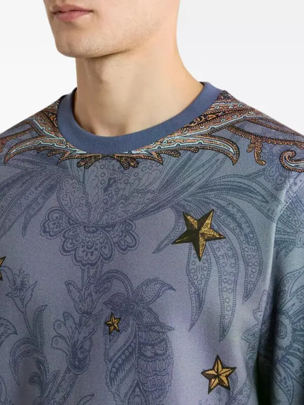 Etro Cotton-blend Sweatshirt With Pegaso Print