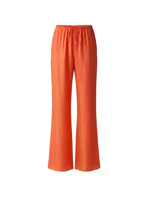 TOCCIN Nela Drawstring Flared Trousers - Orange