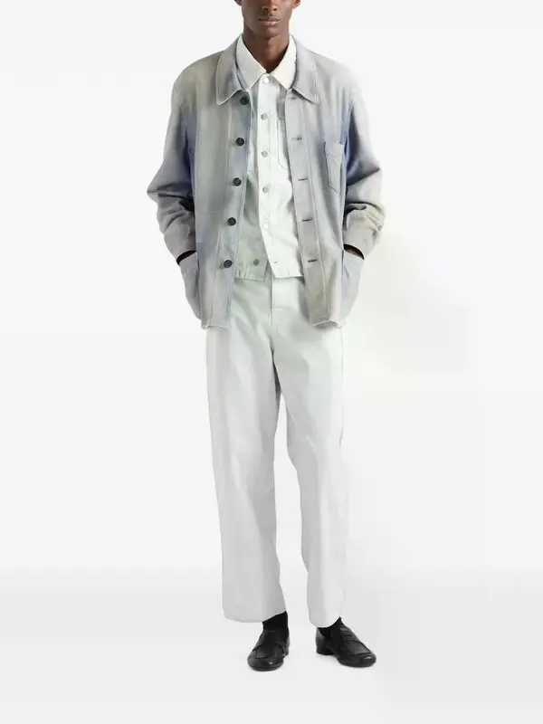 Prada Distressed Suede Caban Jacket