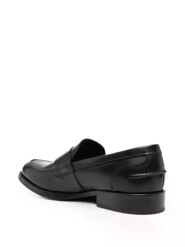 VELA SHOP Leather Penny-slot Loafers