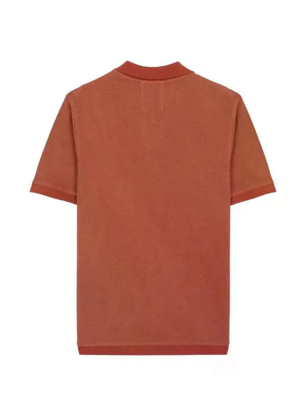 NOWADAYS Open-collar Waffle-knit T-shirt