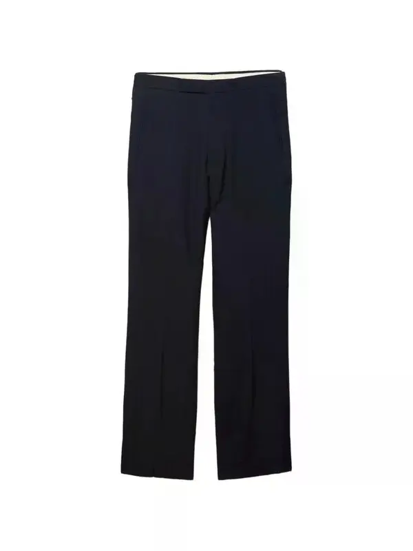 Prada Wool And Mohair Wide-leg Tailored Pants