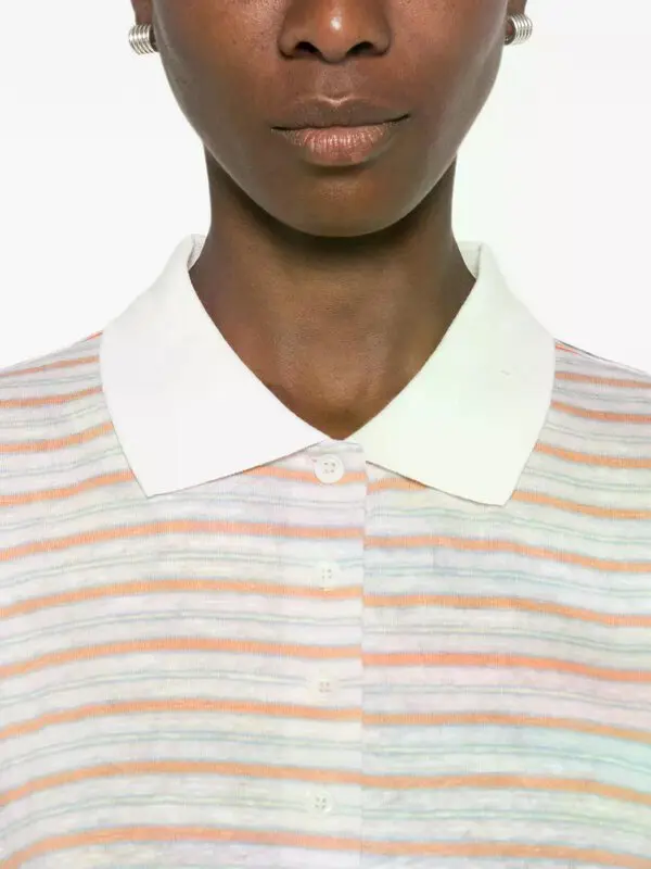 FRAME Striped Polo Shirt