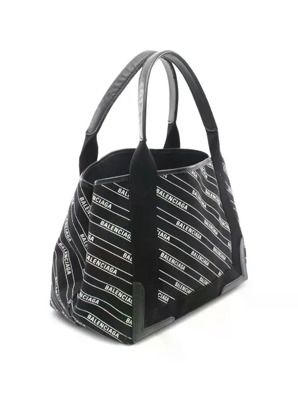 Balenciaga Navy Cabas Tote Bag