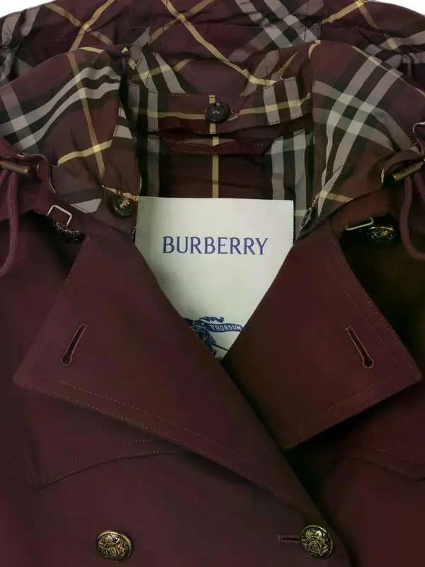 Burberry Short Tropical Gabardine Foxfield Trench Coat