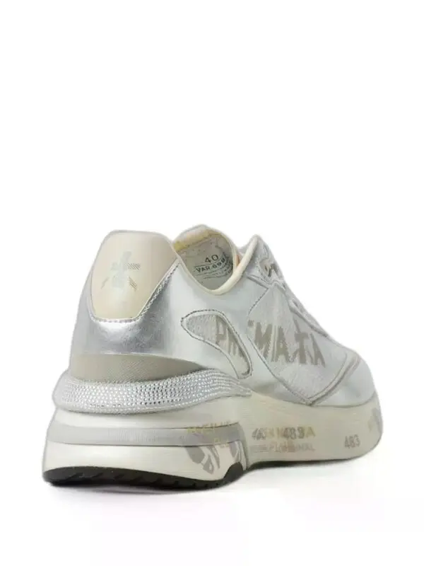 Premiata Panelled Metallic Sneakers