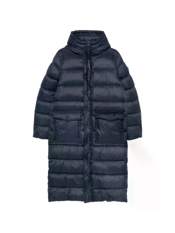 SERGIO MORETTI FIRENZE Padded Hooded Coat - Blue