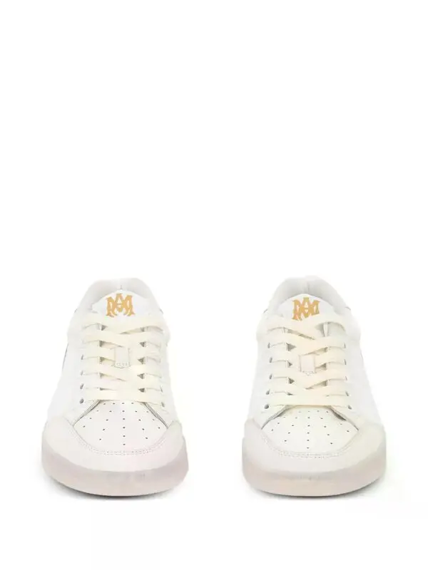 Amiri Blvd Logo Leather Sneakers