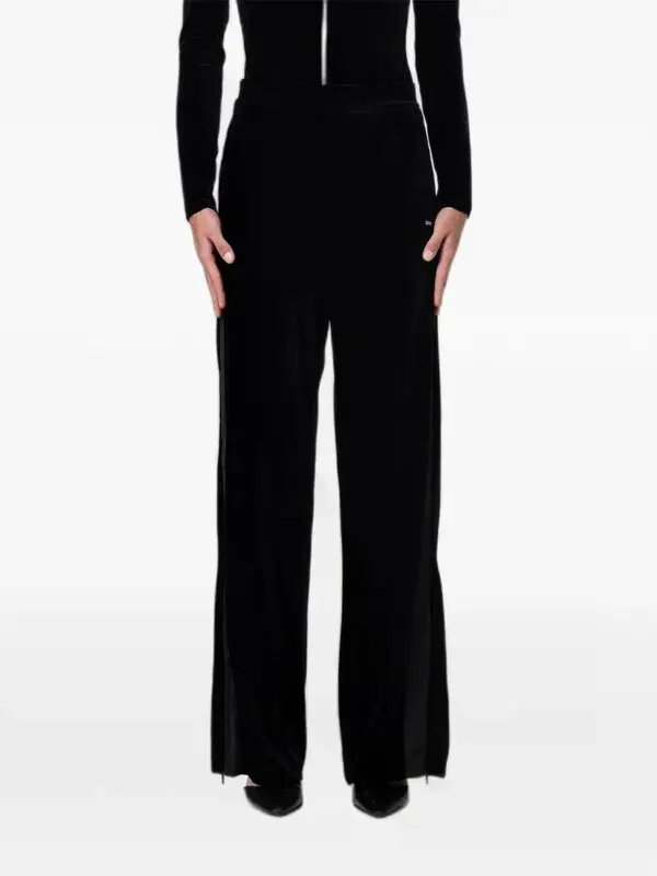 Emporio Armani Chenille Straight-leg Pants