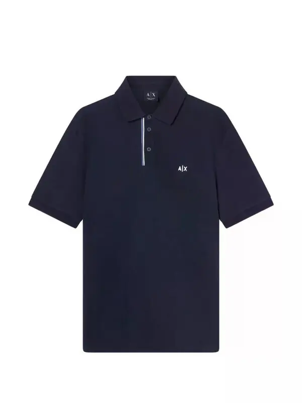 Armani Exchange Logo-print Piqué Polo Shirt