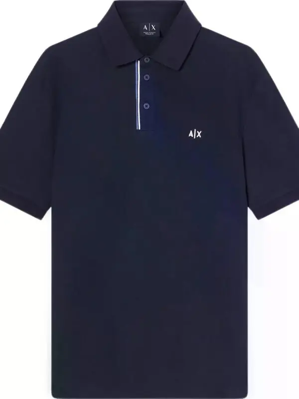 Armani Exchange Logo-print Piqué Polo Shirt