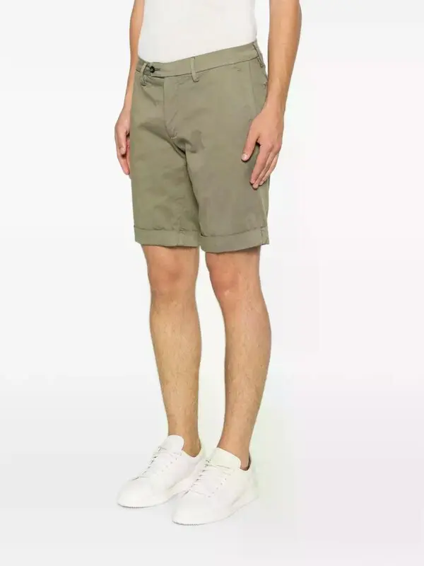 VELA SHOP Turn-up Cuff Belt-loop Shorts