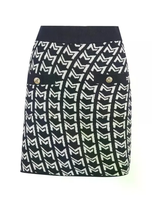 Maje Monogram-pattern Skirt