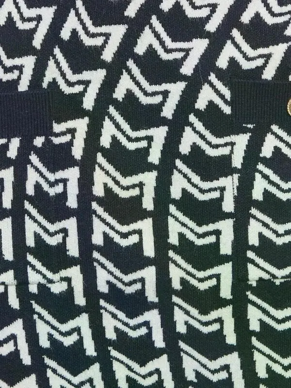 Maje Monogram-pattern Skirt