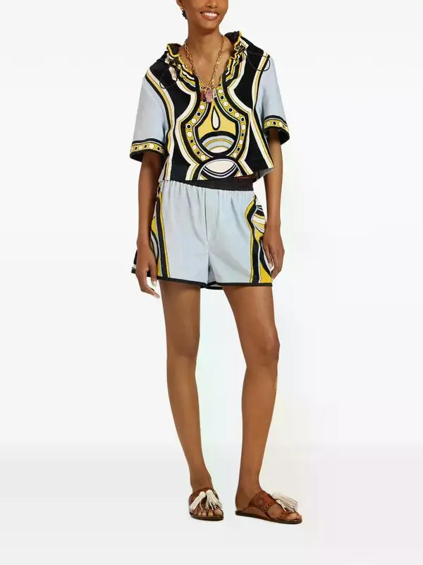 La DoubleJ Pull-up Shorts With Sanctuary Motif