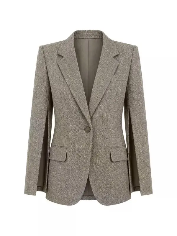 Barbara Bui Split-sleeve Single-breasted Blazer - Grey