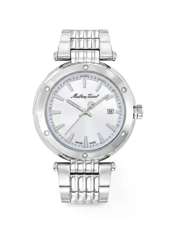 MATHEY TISSOT Neptune 42mm Watch - Silver