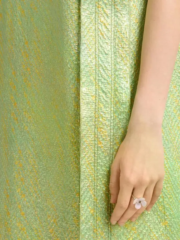 Marni Enamel Daisy Ring - Silver