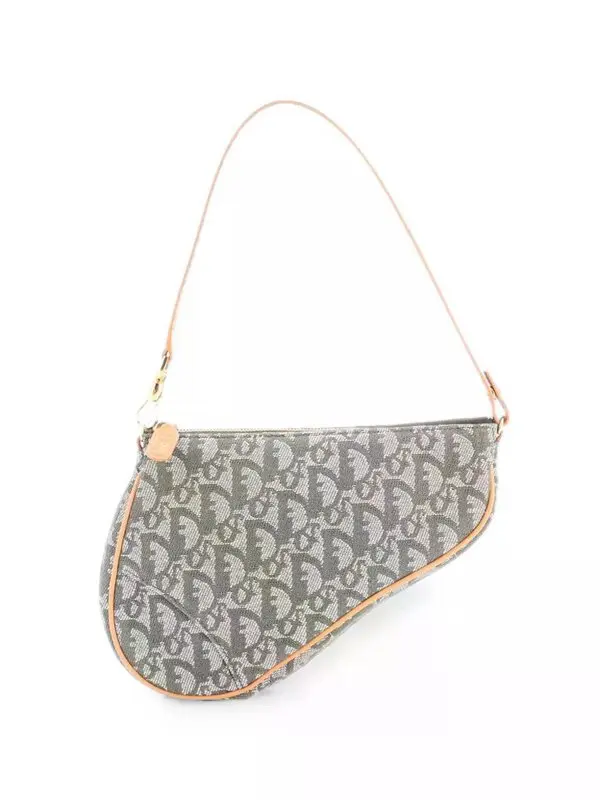 Dior Vintage Saddle Bag Clutch Bag - Green
