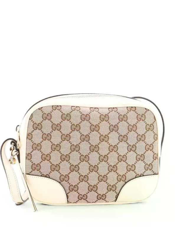 Gucci Bree Disco Gg Canvas With Leather Mini Crossbody Bag - Neutrals