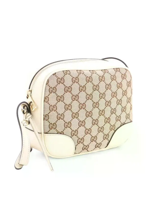 Gucci Bree Disco Gg Canvas With Leather Mini Crossbody Bag - Neutrals