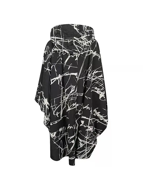 MOYURU Scribble-print Hooded Jacket