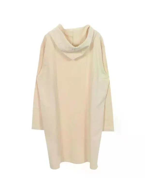 Prada Light Beige Hooded Midi Dress - Neutrals