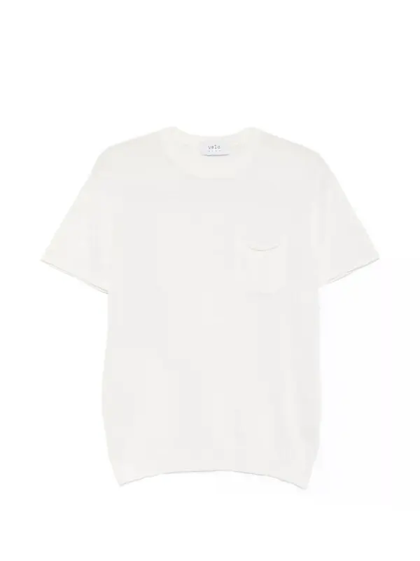 VELA SHOP Chest-pocket Short-sleeve T-shirt - Neutrals