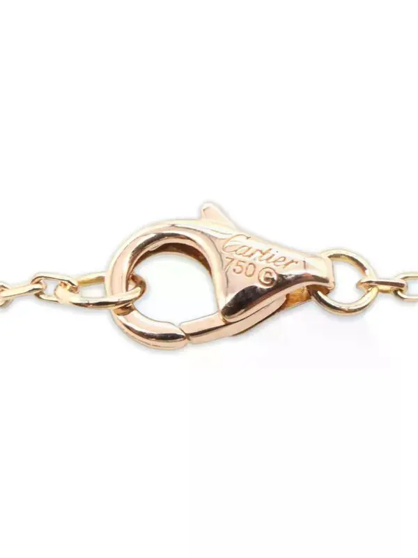 Cartier 18k Rose Gold Double C Diamond Necklace