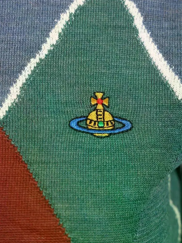 VIVIENNE WESTWOOD Argyle Cropped Cardigan