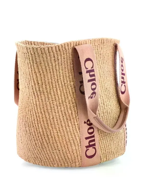 Chloé X Mifuko Woody Tote Raffia Large Bucket Bag