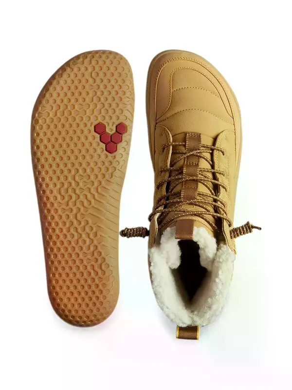 VIVOBAREFOOT Gobi Hiber Quilted Shearling-trim Boots