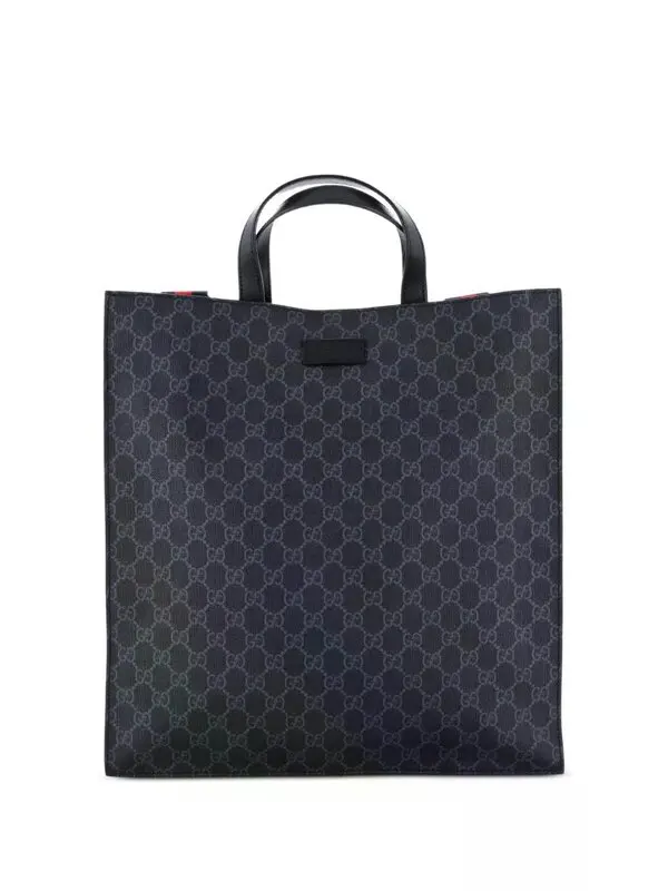 Gucci Convertible Soft Open Gg Coated Canvas Tall Tote Bag