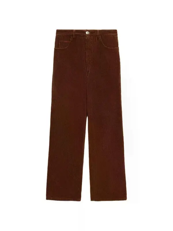 Marni Corduroy Flared Trousers - Brown