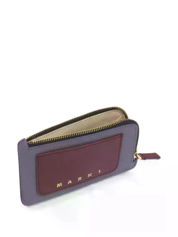 Marni Trunk Saffiano-leather Cardholder