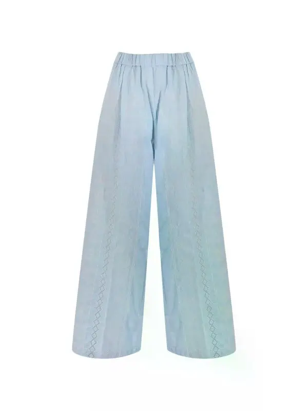 SEMICOUTURE Embroidered Palazzo Pants