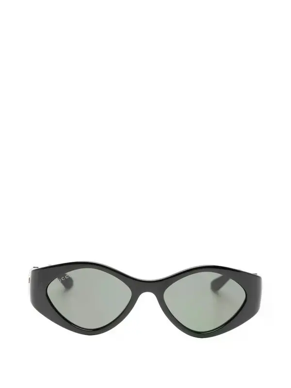 Gucci Interlocking G Cat-eye Sunglasses - Black